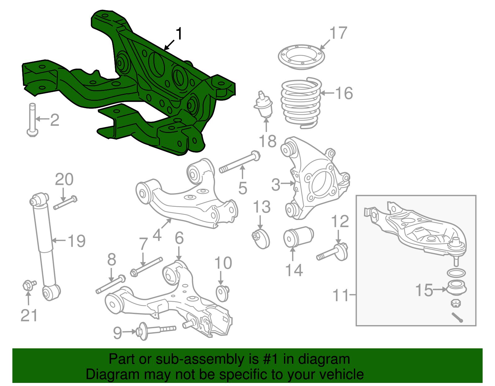 Toyota Suspension Cross-Member Part# 512700c012 | Toyota Of Colorado ...