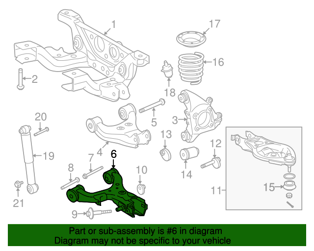 48720-0C010 - Lower Control Arm - 2008-2022 Toyota Sequoia | OEM ...