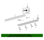 75395-35070 - Wheel Opening Molding Clip 2003-2024 Toyota | Longo ...