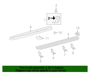 2003-2024 Toyota Wheel Opening Molding Clip 75395-35070 | OEM Parts Online