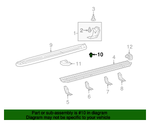 2008-2024 Toyota Sequoia Cover Retainer Clip 90080-46303 | Toyota Parts ...