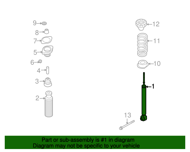 2005-2007 Infiniti Shock Absorber 56210-CL025 | Grand Infiniti Parts