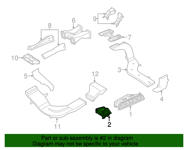 64229166890 - Outer Grille - 2011-2016 BMW | BMW OEM Parts Store
