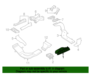 64229166891 - 2011-2016 BMW Center Grille (64-22-9-166-891) | BMW of ...