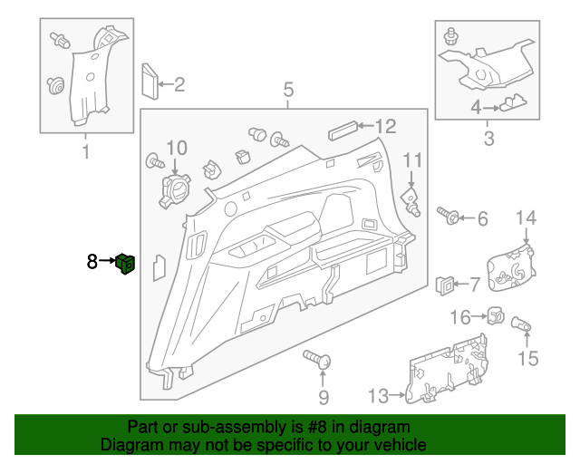 1984-2021 Honda Grommet, Screw (5MM) 90682-SB0-003 | Honda Parts Online