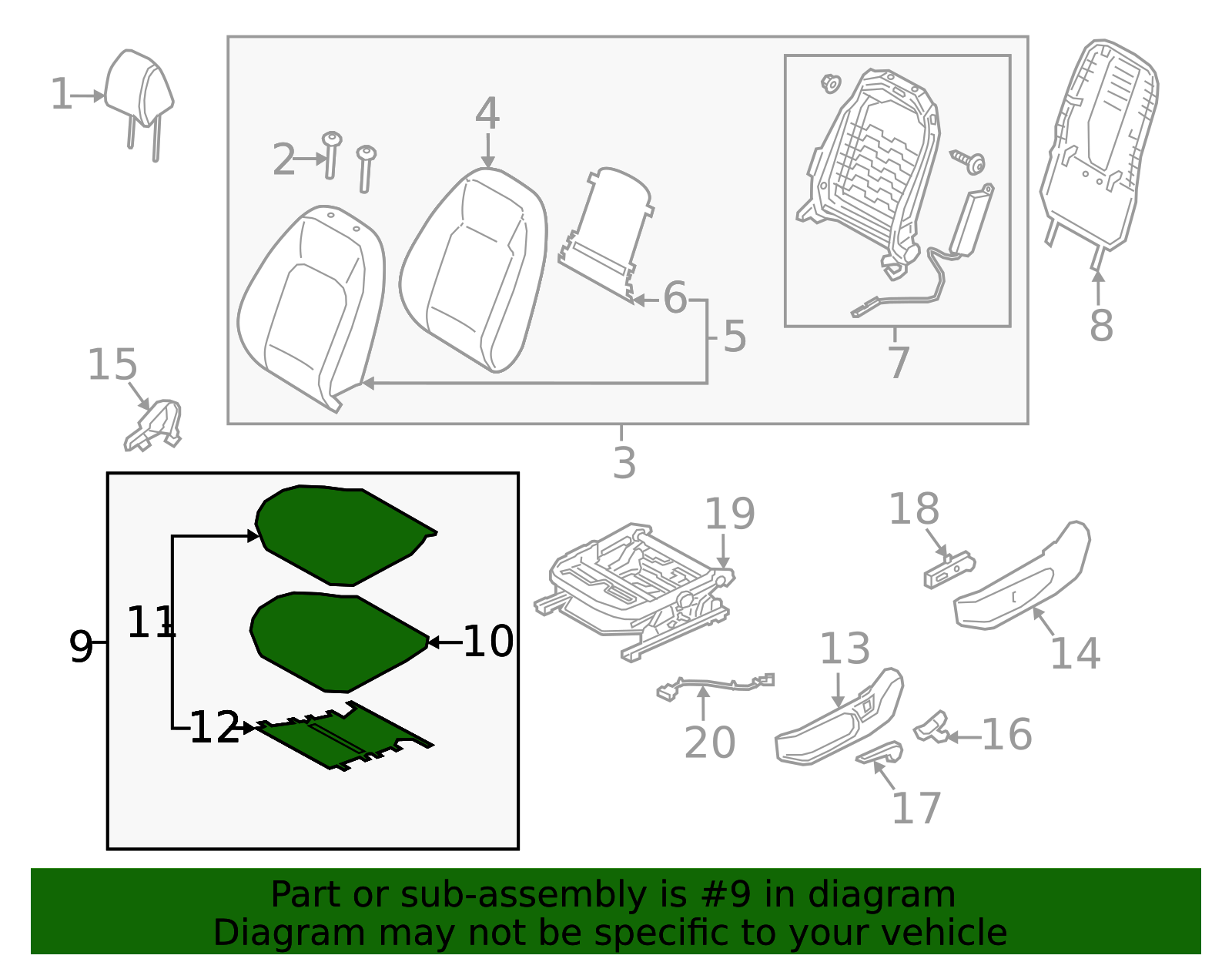 2021-2023 Hyundai Elantra Cushion Assembly 88100-AB020-S8W | Hyundai Wholesale Direct