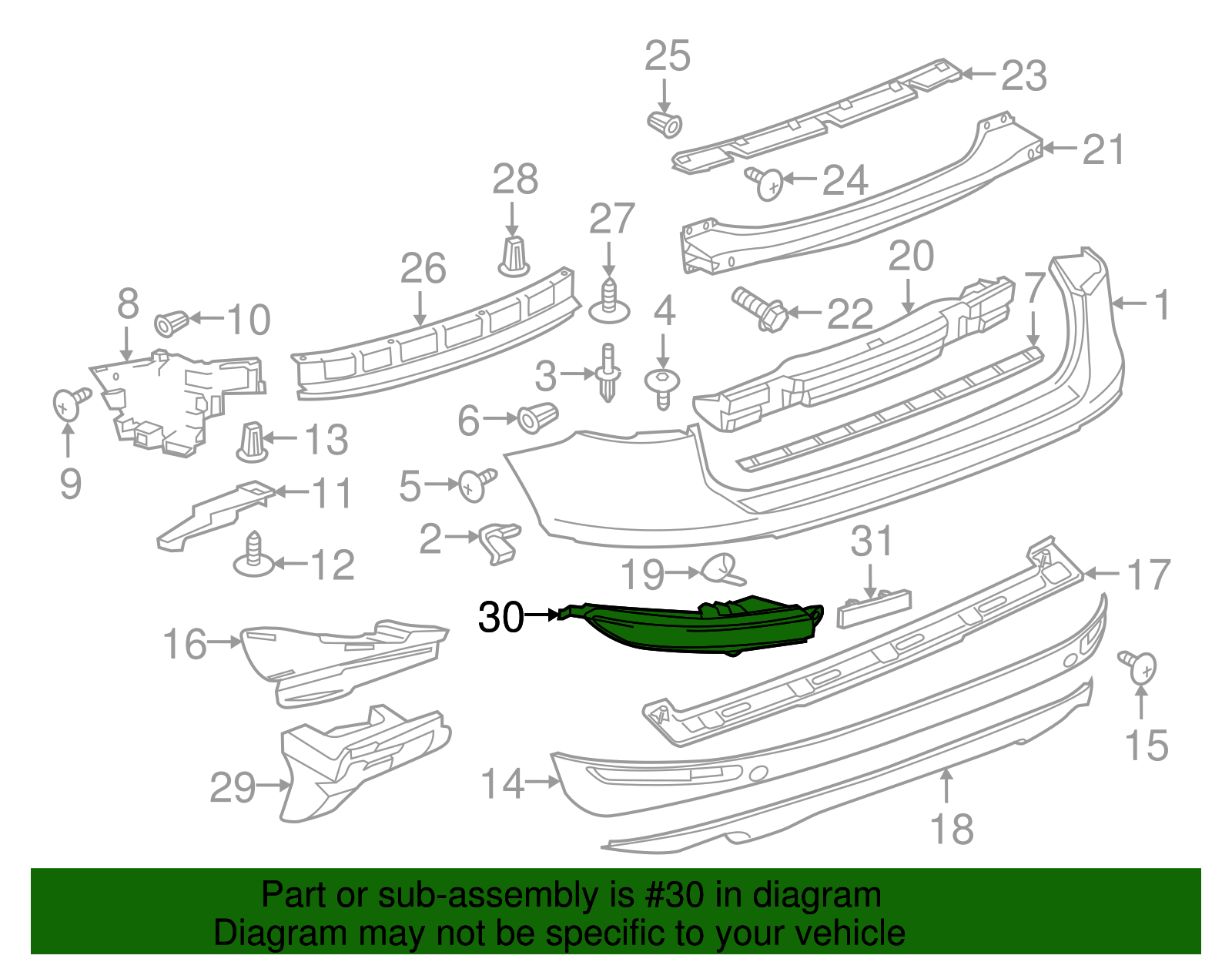 2011-2014 Volkswagen Touareg Reflector Panel 7P6-945-702-C | VW Direct ...