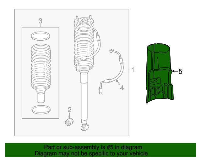 2014-2021 Mercedes-Benz Shock Absorber Bellows 222-698-01-30 ...