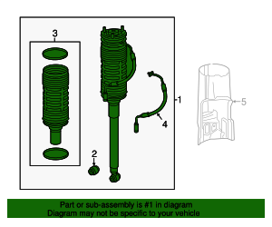 222-320-07-13 - Shock Absorber 2014-2017 Mercedes-Benz | Mercedes-Benz ...