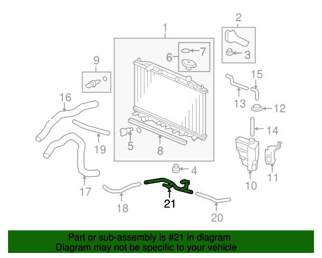 2008-2012 Honda Pipe C (Atf) 25210-R70-000 | OEM Parts Online