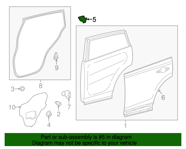 67673-0E010 - Corner Trim - 2008-2019 Toyota | OEM Genuine Toyota Parts