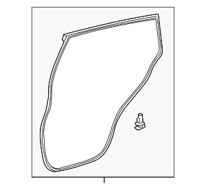 2013-2018 Toyota RAV4 Door Weather-Strip 67872-0R030 | Toyota Parts Center