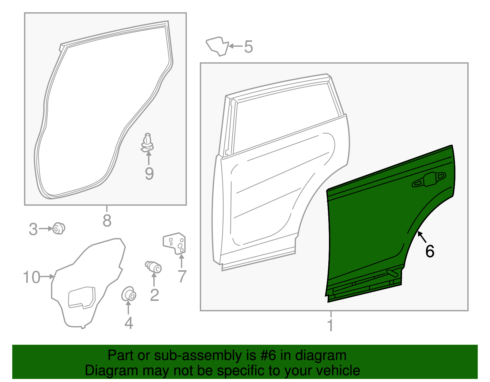 67114-0R060 - High-Quality Door Outer Panel for 2013-2018 Toyota RAV4 ...