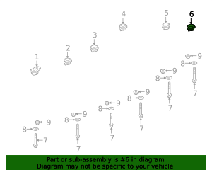 84798340 - Body Mount Upper Location Number 5 Cushion 2021-2023 GM ...