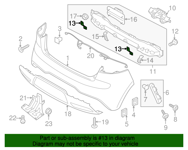 86633-1W220 - Upper Bracket 2012-2017 Kia Rio | Kia.Parts Store