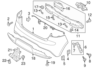 86611-1W200 - Bumper Cover 2012-2015 Kia Rio | Kia.Parts Store