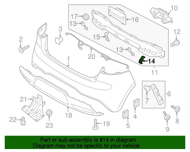 86636-1W220 - Lower Bracket 2012-2017 Kia Rio | Kia.Parts Store
