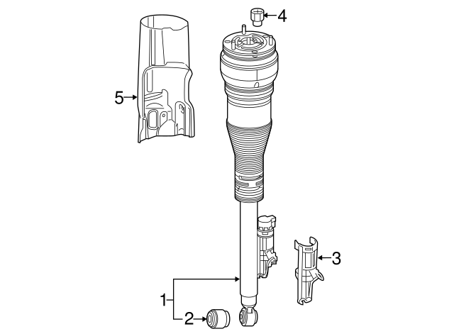 217-320-19-13-89 - Shock Absorber 2015-2019 Mercedes-Benz ...