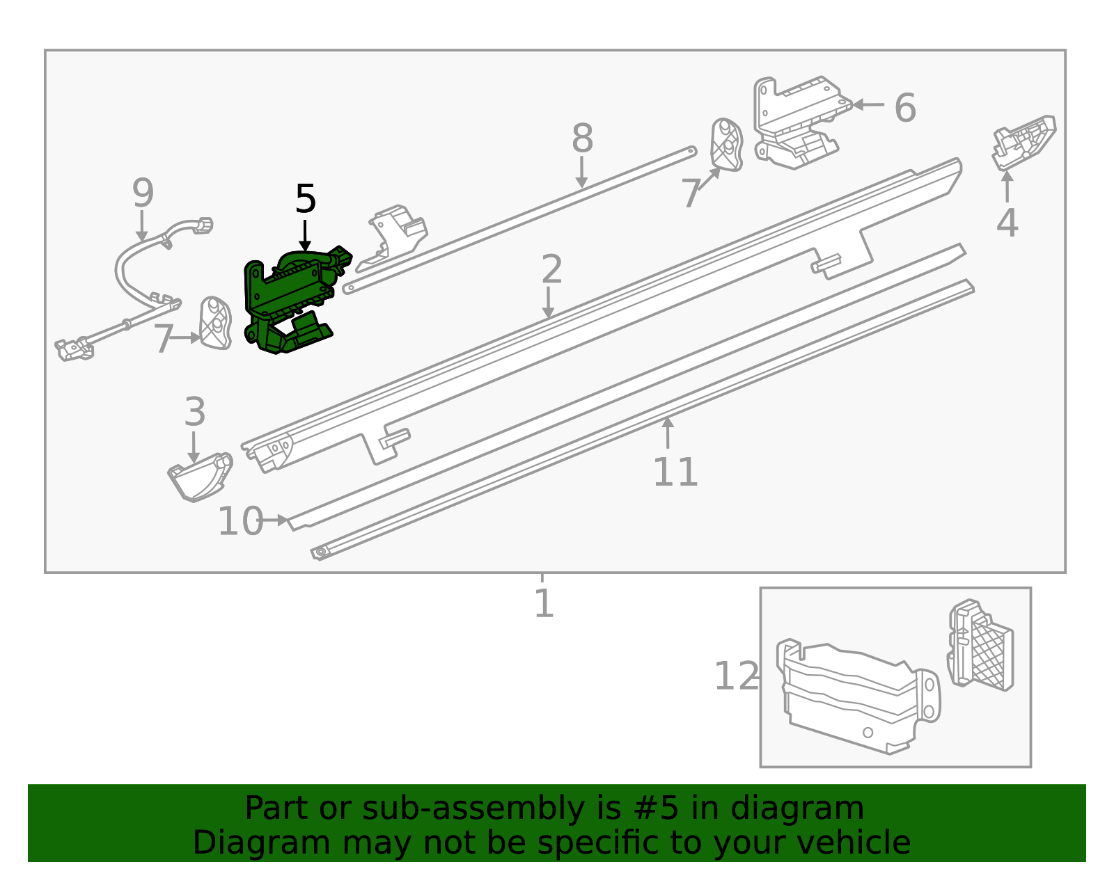 2021-2024 GM Passenger Side Assist Step Motor 84751106 | GM OEM Parts ...