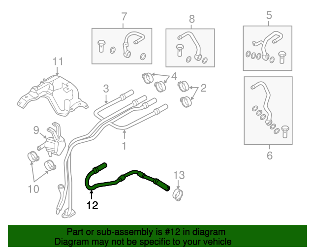 Genuine BMW 11-53-7-843-273 | Connector Pipe | FREE Shipping on Most ...