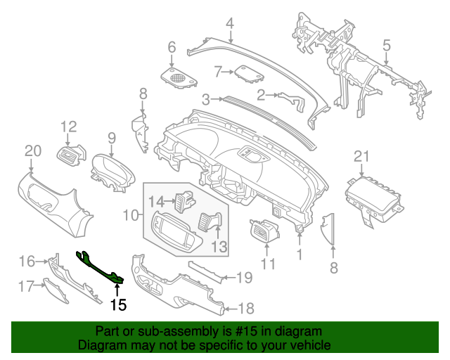 84755-C5000 - Lower Reinforced 2016-2019 Kia Sorento | Kia.Parts Store
