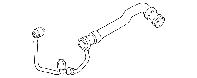 17127640916 - 2012-2016 BMW Lower Hose (17-12-7-640-916) | BMW of South ...