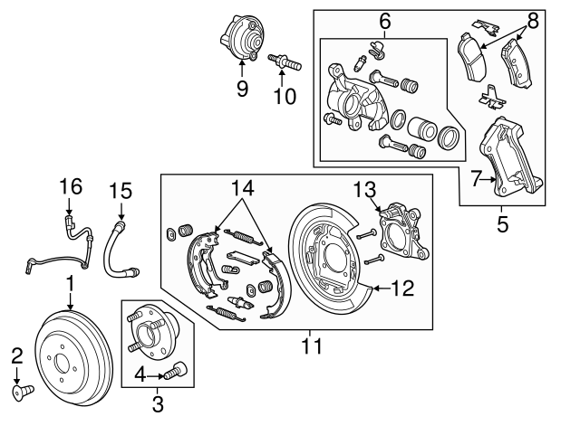 2014-2016 Chevrolet Spark EV Rear Passenger Side Parking Brake Anchor ...