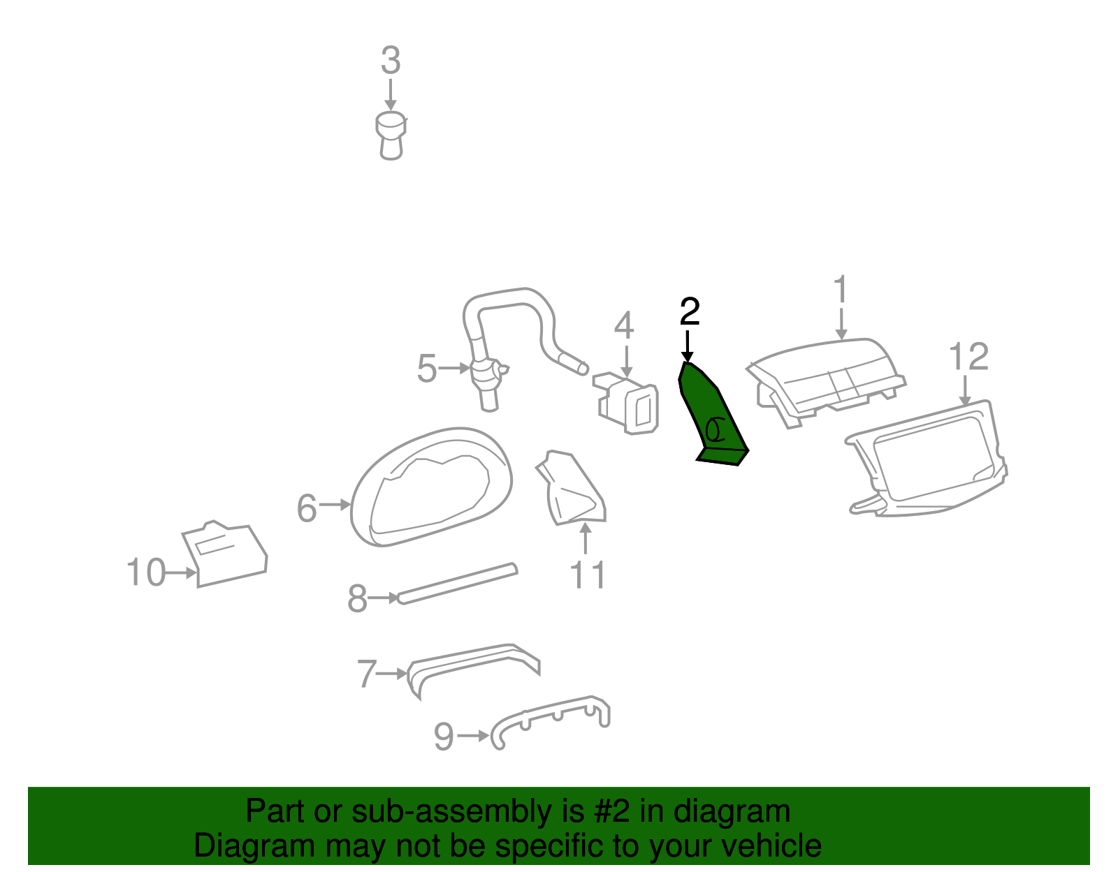 2009-2012 Toyota RAV4 Instrument Panel Molding 55412-0R010-B0 | Toyota ...