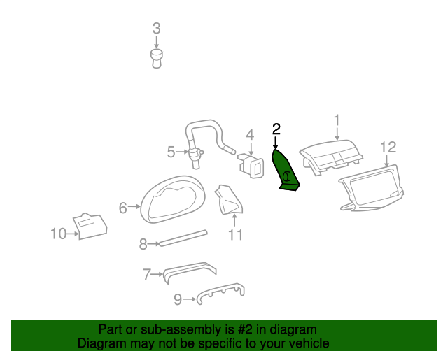 2009-2012 Toyota RAV4 Instrument Panel Molding 55412-0R010-B0 | Toyota ...