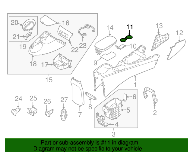 84616-B2000 - Insert - 2014-2019 Kia Soul | Kia Auto Parts