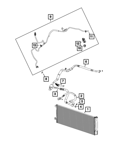 Air Conditioner and Heater Plumbing for 2017 Jeep Renegade | Mopar eStore