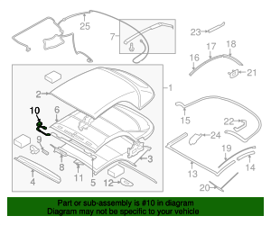 54347190744 - 2008-2013 BMW Wire Harness (54-34-7-190-744) | BMW of ...