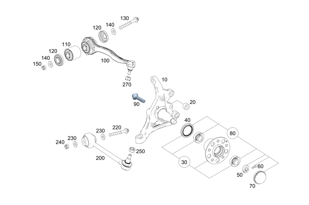 2005-2020 Mercedes-Benz Front Wheel Hub 204-330-06-25 | MB Parts Center