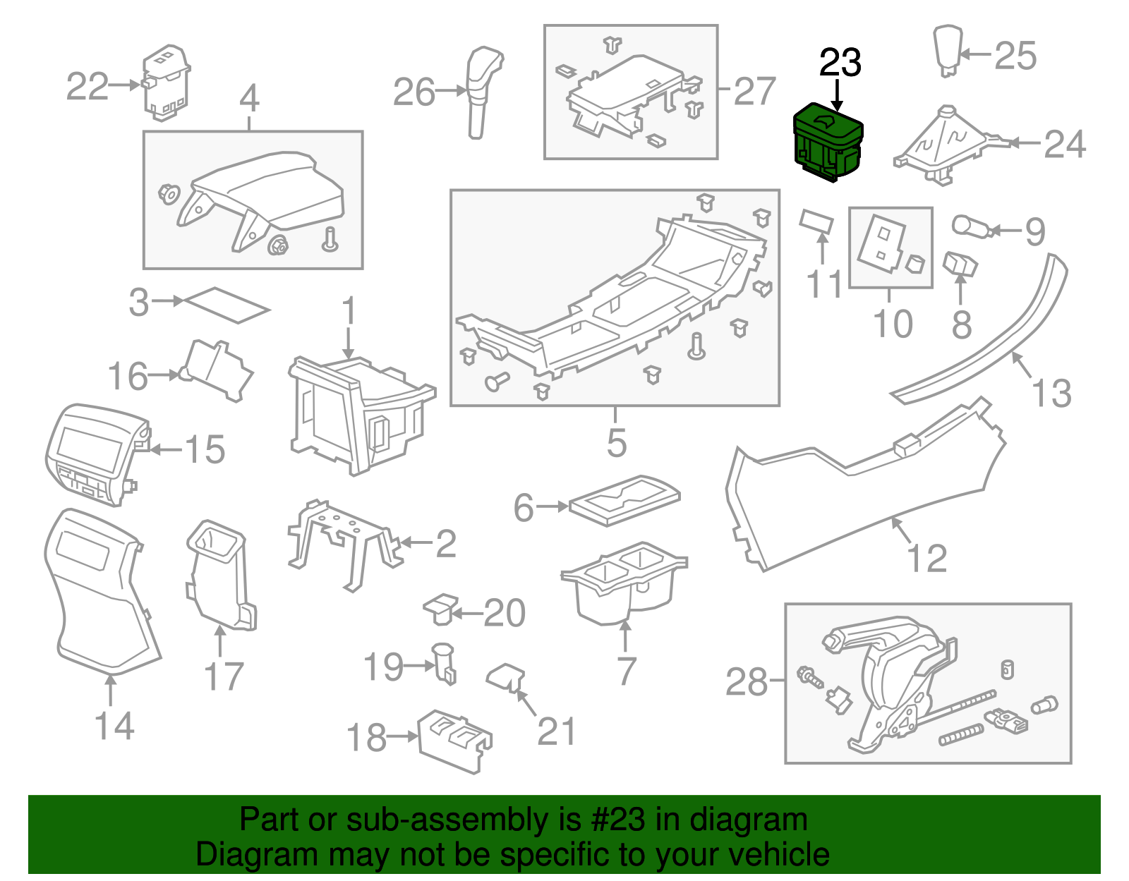 35680-T2A-A01 - 2017 Honda Accord - Switch Assembly Ev | All Discount ...