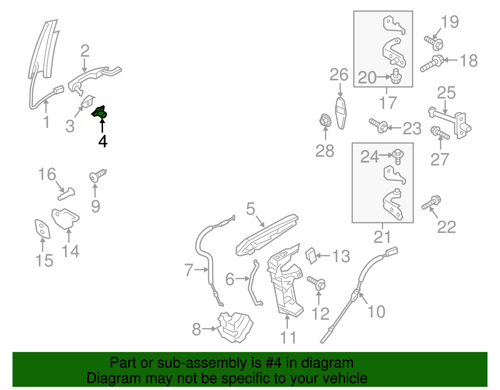 2013-2020 Ford Lock Cylinder Assembly DP5Z-5421991-C | OEM Parts Online