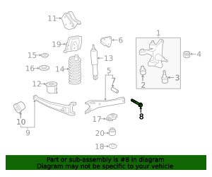 2017-2020 Ford Mount Bracket Bolt W709860-S439 | TascaParts.com