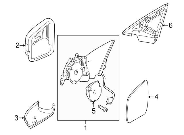 212-810-67-00-3590 - Mirror Cover 2010-2017 Mercedes-Benz | Mercedes ...