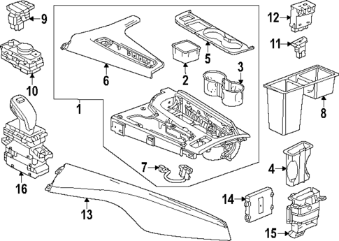 Gear Shift Control for 2024 Cadillac Escalade ESV | GMPartsDirect.com