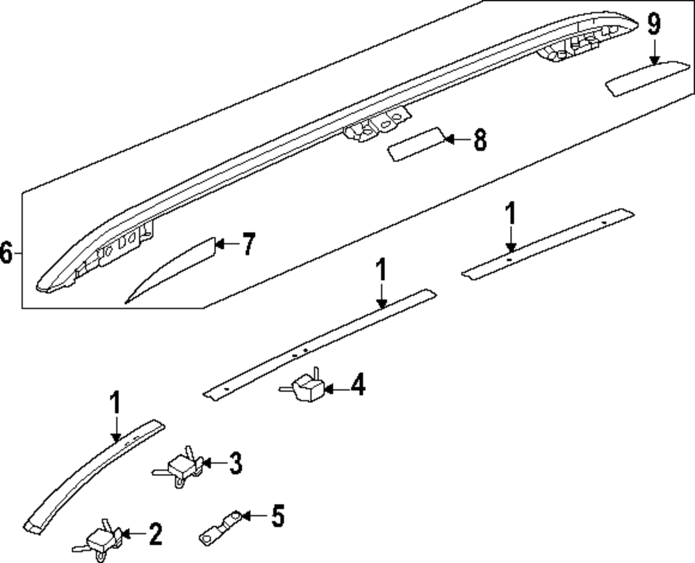 91572-T90-A01 - 2023-2025 Honda Pilot - Roof Molding Clip | Genuine Honda Parts