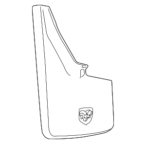 Mopar Mopar 82215487AC RAM 1500 DT Front Splash Guards Trucks without ...