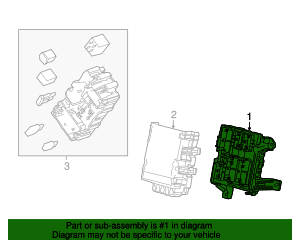 2015-2020 GM Body Wiring Harness Junction Block 84114438 GM ...