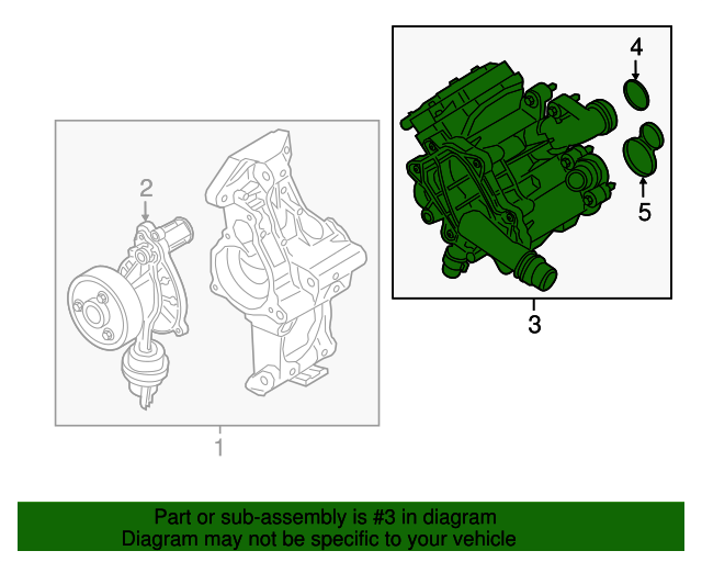 11537644811 - 2016-2021 BMW Engine Coolant Thermostat Kit (11-53-7-644 ...