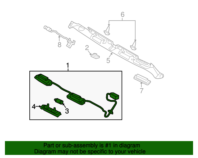 92501-3S100 - License Plate Light Assembly 2011-2014 Hyundai Sonata ...