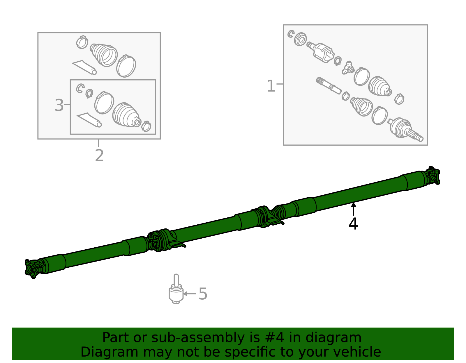2020-2024 Toyota Highlander Drive Shaft 37100-48070 | Toyota Parts Center