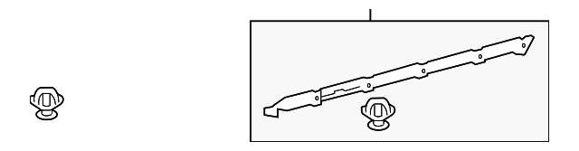2005-2013 Toyota Tacoma Rocker Molding Retainer 75393-04010 | Toyota ...