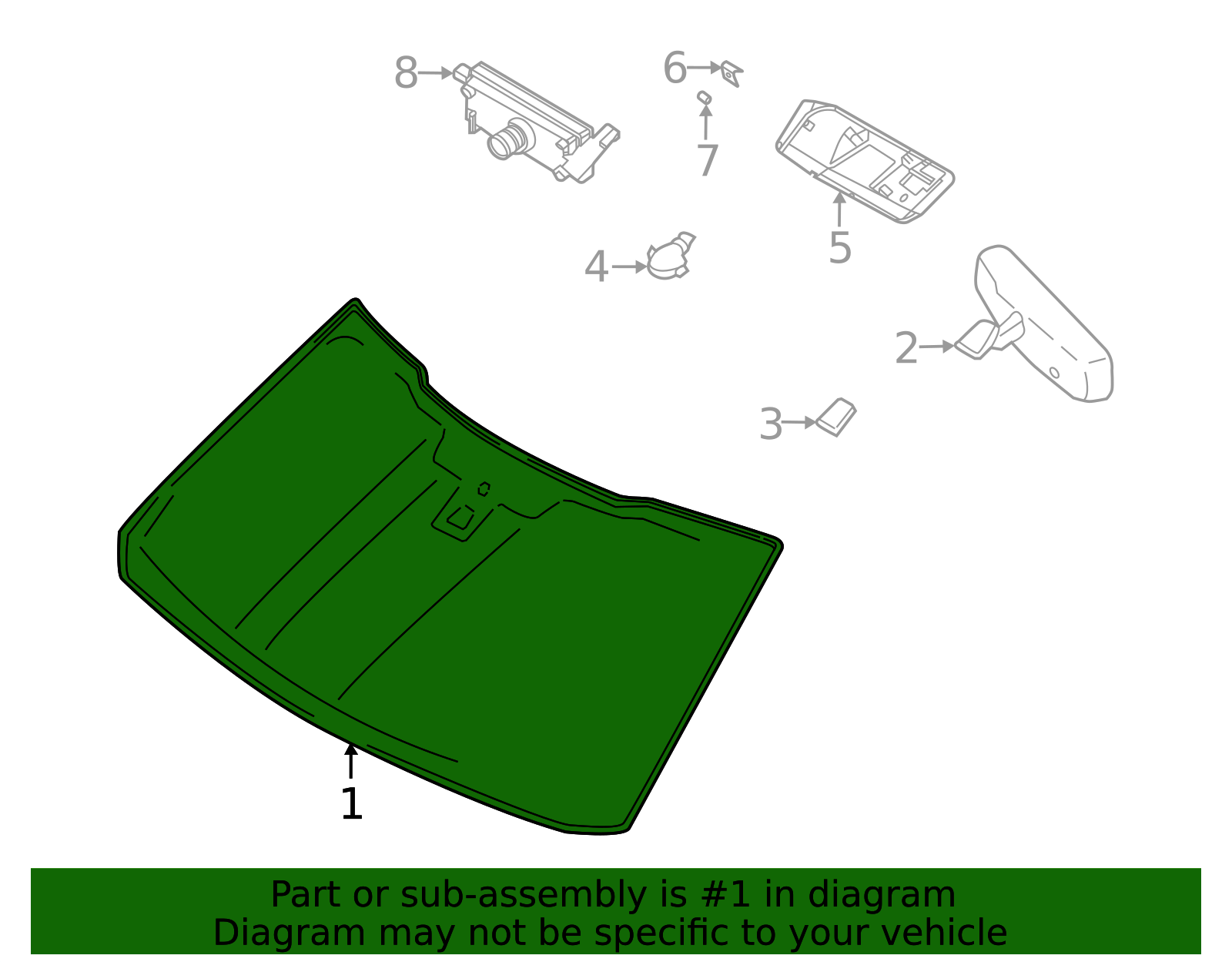 2024-2025 Ford Windshield RL3Z-1003100-H | OEM Parts Online
