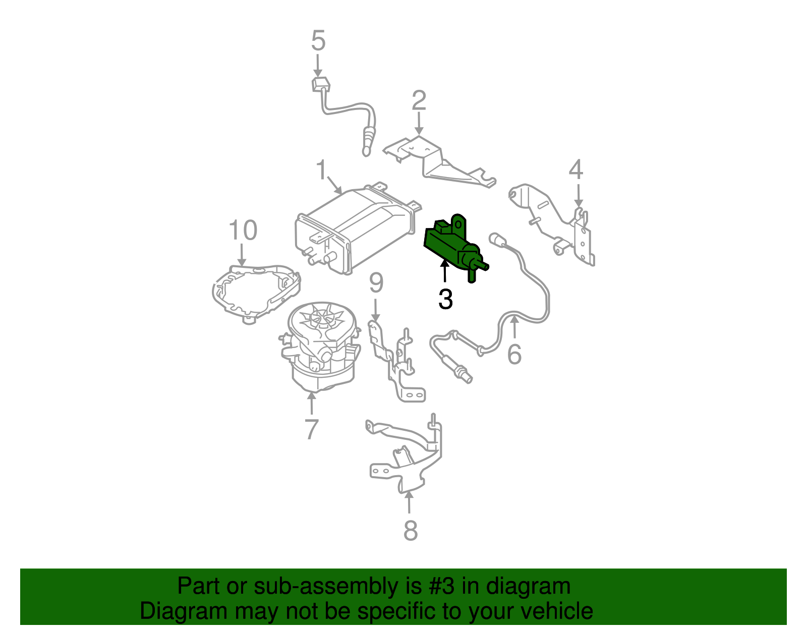 2004-2007 Subaru Solenoid Valve 16102AA360 | OEM Parts Online