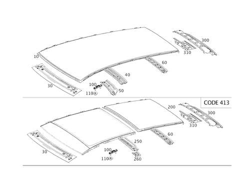 Roof for 2023 Mercedes-Benz CLA 250 | Mercedes-Benz USA Parts