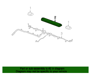 2007-2014 GM Roof Clearance Center Lamp 22956991 GM | GMPartsDirect.com