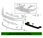 2017-2022 GM Front Bumper Lower Impact Bar 42554932 GM | GMPartsDirect.com